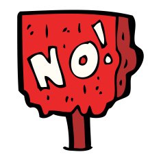 Cartoon no sign N12 free image download
