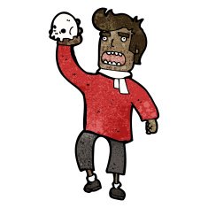 Cartoon shakespearean actor N2 free image download