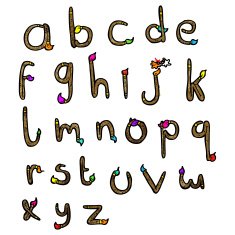 Cartoon alphabet N34 free image download