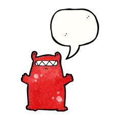 Cartoon alien slug monster N11 free image download