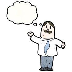 Cartoon sensible man N3 free image download