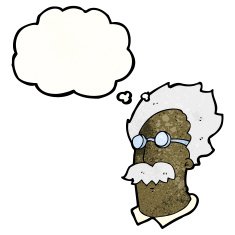 Cartoon genius scientist N25 free image download