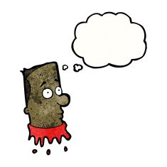 Cartoon severed head man N2 free image download