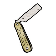 Cartoon cut throat razor N7 free image download