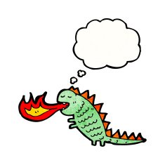 Cartoon Fire Breathing Monster N7 free image download