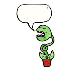 Venus fly trap cartoon character N2 free image download