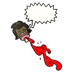 Gross severed head cartoon N50 free image download