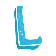 Cartoon letter l N21 free image download