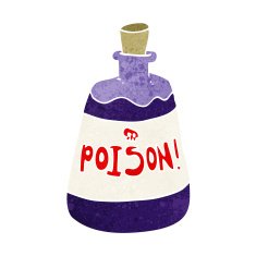 Cartoon bottle of poison N10 free image download