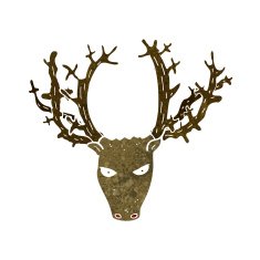 Cartoon stag head N7 free image download