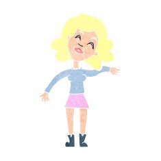 Cartoon woman only joking N12 free image download