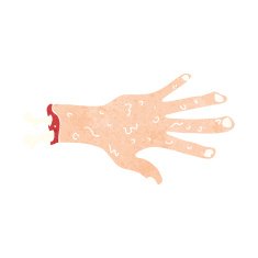 Gross severed hand cartoon N7 free image download