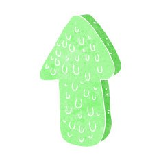 Cartoon slimy arrow symbol N12 free image download