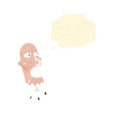 Retro cartoon severed head free image download