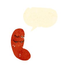 Retro cartoon baked bean free image download