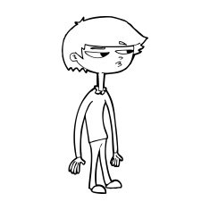 Cartoon suspicious boy N12 free image download