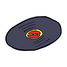 Cartoon vinyl record N11 free image download