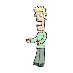Cartoon man freaking out N13 free image download
