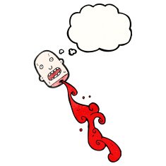 Gross severed head cartoon N60 free image download