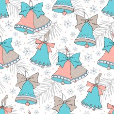 Christmas bells seamless pattern N2 free image download