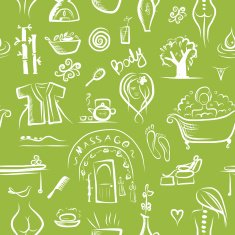 Massage and spa concept seamless pattern for your design free image ...
