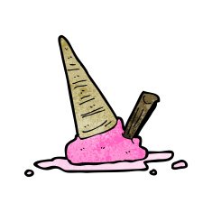 Dropped ice cream cartoon N2 free image download