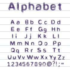 Hand-drawing alphabet free image download