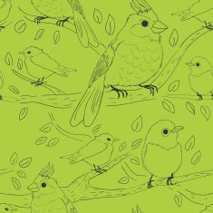 Seamless bird theme pattern free image download