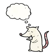 White rat cartoon N3 free image download