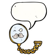 Monocle cartoon character N3 free image download