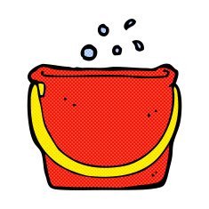 Comic cartoon bucket N9 free image download