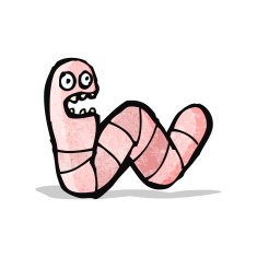 Crazy worm cartoon N2 free image download