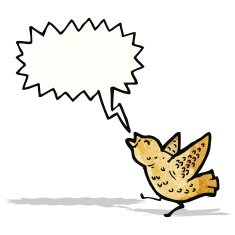 Cartoon squawking bird N5 free image download