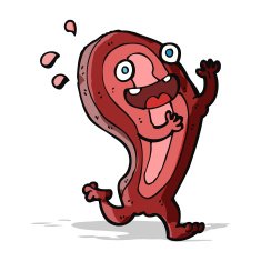 Meat cartoon character N11 free image download