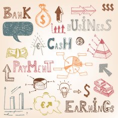 Finance doodle set N2 free image download