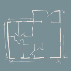 Hand drawn house blueprint free image download