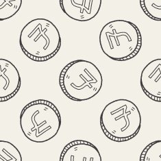 Doodle GBP money coin N9 free image download