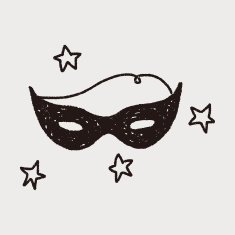 Doodle mask N33 free image download