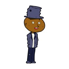 Comic cartoon funny hobo man N3 free image download