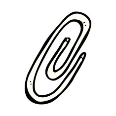 Cartoon paperclip N36 free image download