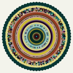 Bright colored hand-drawing ornamental abstract vector background N3 ...