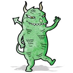 Cartoon dancing monster N16 free image download