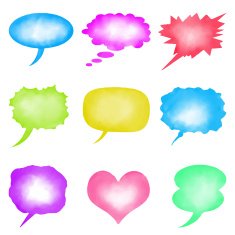 Watercolor comics set free image download