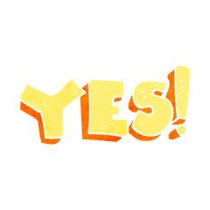 Cartoon yes symbol N17 free image download