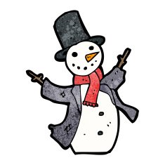Traditional snowman N6 free image download
