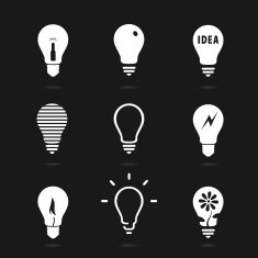 Set bulbs symbol free image download