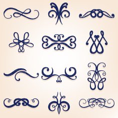 Calligraphic Design Elements free image download