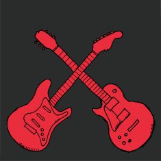 Red guitars free image download