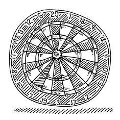 Dartboard Drawing free image download