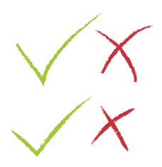 Yes and No chalk doodles N3 free image download